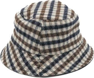Aquascutum Homme, Accessoires, Multicolore, Taille: ONE Size Club Check Bucket Hat