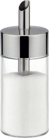 Tescoma Zuckerstreuer aus Glas, Edelstahl gebürstet, ideal für weißer/brauner Zucker, 150ml