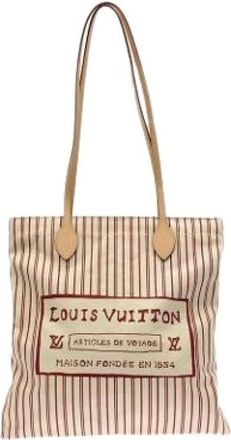 Louis Vuitton Sac cabas vintage Pre-owned en toile - Femme - Pre-owned - Beige - Taille: ONE Size