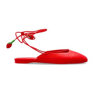 Kate Spade New York Femme, Chaussures, Rouge, Taille: 40 1/2 EU Eloise Ankle Wrap Mule Flat