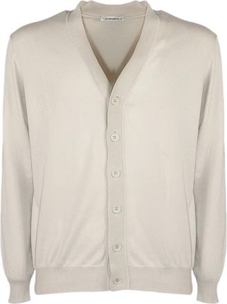 KANGRA Homme, Pulls, Beige, Taille: M Cardigan col en V