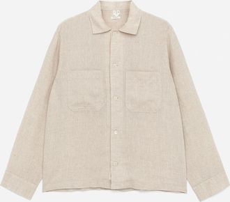 Arket Lockeres Leinenhemd -Beige