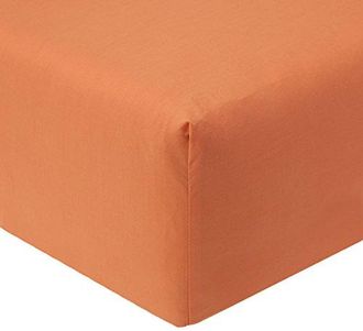 GARNIER-THIEBAUT 29572 Lana Spannbettlaken Duo Baumwolle Paprika 200 x 160 cm