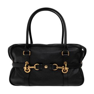 Burberry Sac cabas en cuir de veau - Femme - Sacs - Noir - Taille: ONE Size
