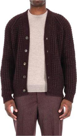 Roberto Collina Homme, Pulls, Rouge, Taille: M Cardigans en alpaga à Bordeaux