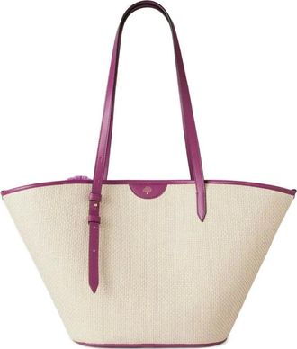 Mulberry Tote Bag mit Pompons - Nude