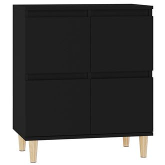 vidaXL Credenza Nero 60x35x70 Cm In Legno Multistrato - Vidaxl