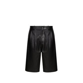 Saison 1865 Fever-b Leder-Bermudashorts - Schwarz