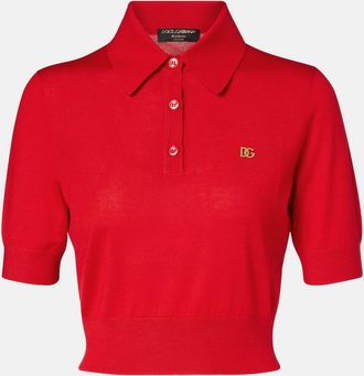 Dolce & Gabbana Polohemd aus Kaschmir und Seide