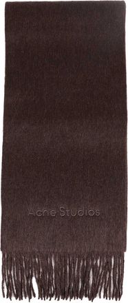 Acne Studios Alpaca Wool Logo Scarf