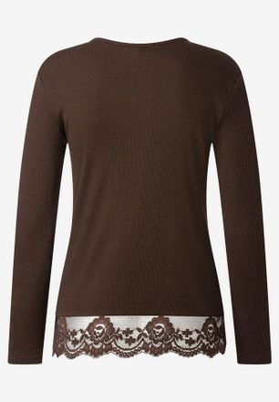 More & More T-Shirt Longsleeve with Lace