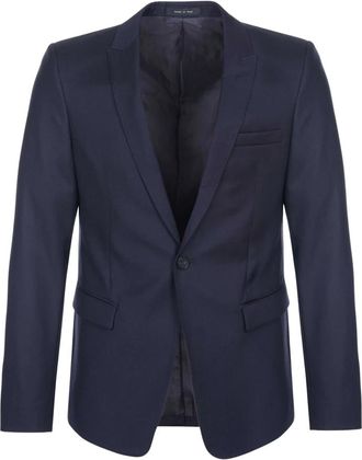 Armani Klassischer Blazer - - Suits - Herren - Blau - L