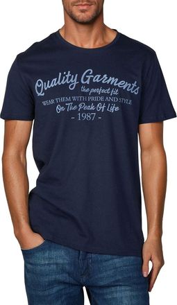 Riverso Tshirt Herren Baumwolle Regular Fit RIVLeon Rundhals Kurzarm Sommer Tee Shirt Print, Gr&ouml;&szlig;e:4XL, Farbe:Blau (RJD)