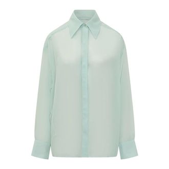 Pinko Pinko, Femme, Blouses et Chemises, Vert, Taille: 42 FR Chemises