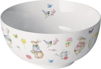 Ambiente Schale Müslischale 0,4 l, Porzellan Schüssel/Dessertschale/Salatsschüssel/Ostern pastell serie easter garden