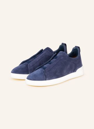 Ermenegildo Zegna Zegna Slip-On-Sneaker Triple Stitch blau