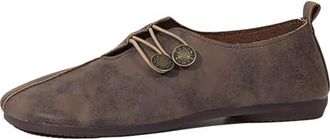 Generic Chaussures plates plates larges et d&eacute;contract&eacute;es &agrave; bout rond pour femme - &Eacute;l&eacute;gantes, l&eacute;g&egrave;res et confortables - Pour le travail, les loisirs, le shoppi