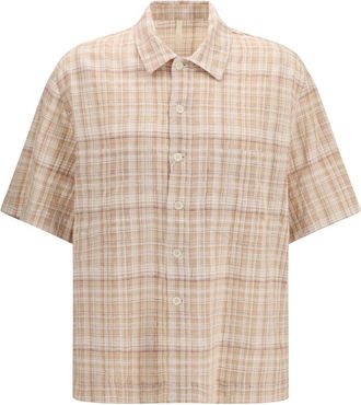Sunflower Adam Kurzarmhemd - - Shirts - Herren - Beige - M