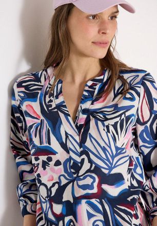 Cecil Druckbluse 3/4-Arm Sommerbluse mit Multicolor Print