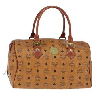 MCM Sac &agrave; main en plastique Pre-owned - Femme - Pre-owned - Brun - Taille: ONE Size