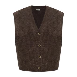 American Vintage Femme, Pulls, Brun, Taille: 40/42 FR Zolly Vest