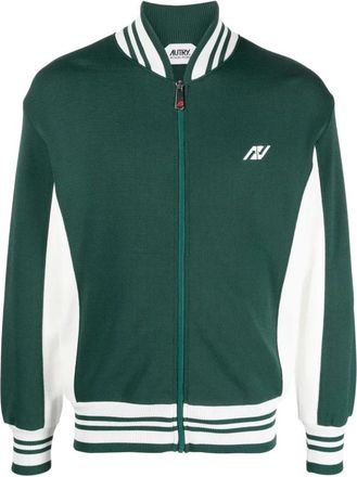 Autry Homme, Sweatshirts et sweats &agrave; capuche, Vert, Taille: XL Track Bomber