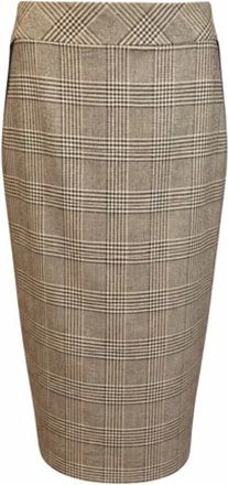 D.exterior Femme, Jupes, Brun, Taille: 38 FR Galles Tweed Straight Skirt