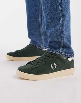 Fred Perry Spencer - Wildleder-Sneaker in Court-Grün