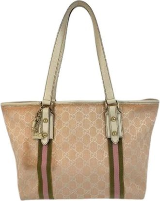 Gucci Sac cabas 2way Pre-owned en toile GG - Femme - Pre-owned - Beige - Taille: ONE Size