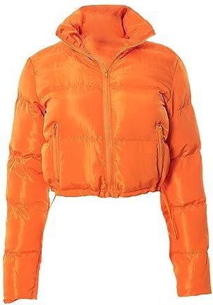 Generic Doudoune Femme Grande Taille Manteau Mouton Femme Manteau D Hiver De Couleur Unie à Fermeture Éclair Pour Femmes Col Montant De Chaud Blouson Hiver Ch