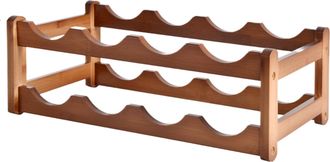 Generic Weinregal aus Holz, 2 Ebenen, Organizer f&uuml;r Wein, f&uuml;r Erwachsene, Freunde, M&auml;nner, Frauen, Enthusiasten, Hochzeit, Party, Innenbereich