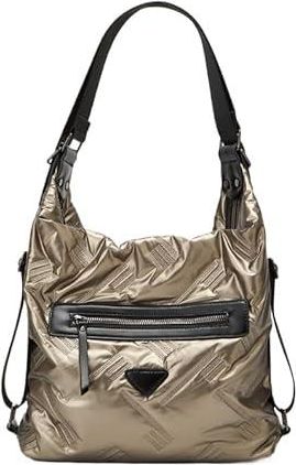 Generic Sac fourre-tout matelass&eacute; pour femme, sac &agrave; dos matelass&eacute; et l&eacute;ger, sac &agrave; bandouli&egrave;re rembourr&eacute; avec sangle r&eacute;glable pour le shopping, les voyages, ca