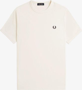 Fred Perry Softes T-Shirt aus Baumwolle mit Logo-Stickerei in