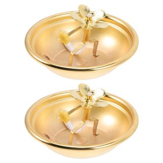 Valiclud 2 St&uuml;ck Verstellbare &Ouml;llampenschalen aus Legierung Vintage Tempellampen f&uuml;r Gebet und Meditation Dekorative Innenraum &Ouml;llampen