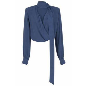 Federica Tosi Damen, Blusen & Hemden, Blau, MGr&ouml;&szlig;e
