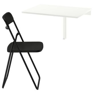 IKEA NORBERG / VIHALS Tisch und Stuhl