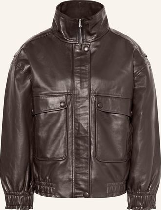 Sandro Sandro Lederjacke braun