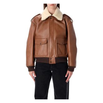 Saint Laurent Damen, Jacken, Braun, SGr&ouml;&szlig;e