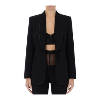 Elisabetta Franchi Femme, Vestes, Noir, Taille: 38 FR Robe en Polyester Composition Gi09051E2 110