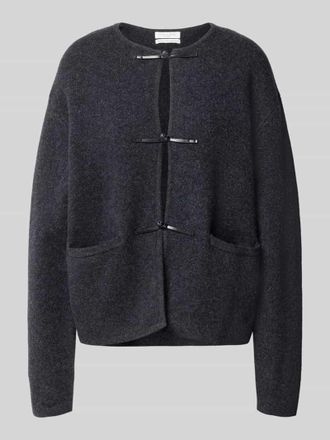Christian Berg Strickjacke aus Wolle mit Knopfverschluss
