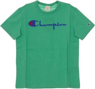 Champion Hellgr&uuml;nes Crewneck Tee f&uuml;r M&auml;nner - - Tops - Herren - Gr&uuml;n - S