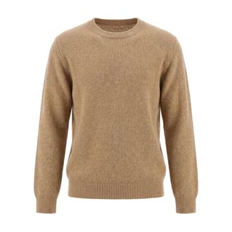 Roberto Collina Pull &agrave; col rond en laine - Homme - Pulls - Beige - Taille: L