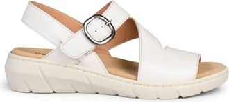 miMaO Sandales &agrave; semelle amovible en cuir Blanc EU 37