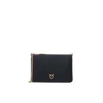 Pinko Pinko, Femme, Sacs, Noir, Taille: ONE Size Sac bandouli&egrave;re plat