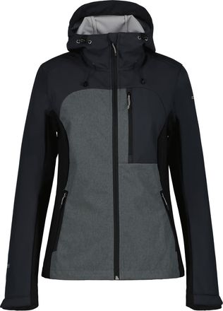 Icepeak Broadus Softshelljacke für Damen leicht und Wasserabweisend, Farbe:Grau, Größe:46