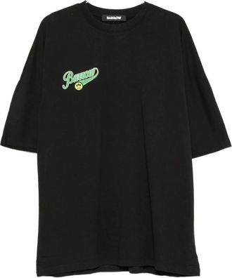 Barrow Barrow, Homme, Tops, Noir, Taille: XL T-shirt imprim&eacute; logo