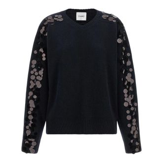 Nude Nude - Pull &agrave; sequins - Femme - Pulls - Bleu - Taille: 40 FR