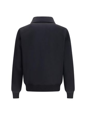 Rick Owens Mens Dracu Flight Jacket Black Merino Wool Ovis Aries