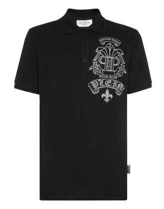 Philipp Plein Polo Shirt Ss Strass Tattoo