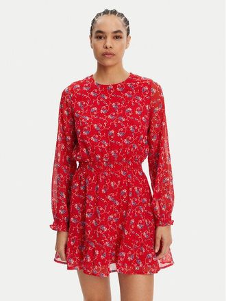 Tommy Jeans Sommerkleid DW0DW20338 Rot Regular Fit